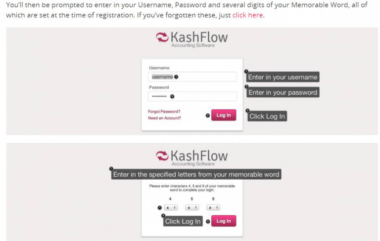 Login Guide For Kashflow - Barrie Ingram Accounts Ltd
